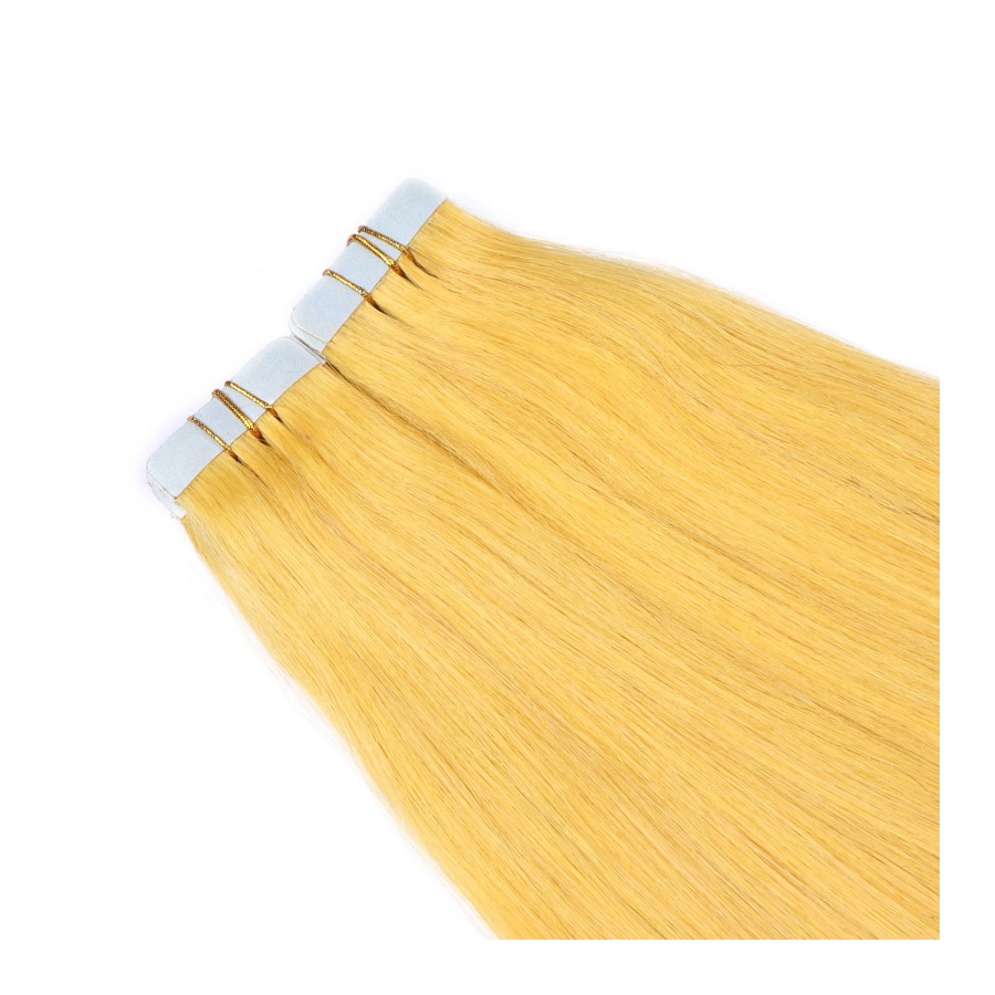 10 x Tape In - Yellow - Hair Extensions - 2,5g - NOVON EXTENTIONS - F ...