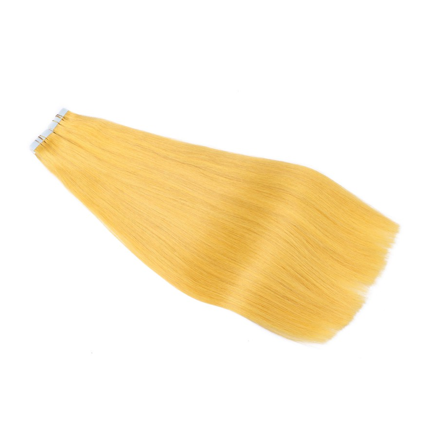 10 x Tape In - Yellow - Hair Extensions - 2,5g - NOVON EXTENTIONS - F ...